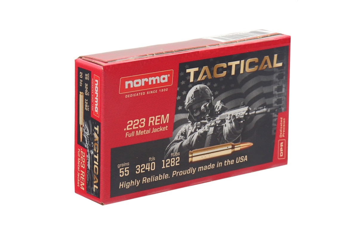 .223 Rem Tactical FMJ 55gr 30 rounds by Norma