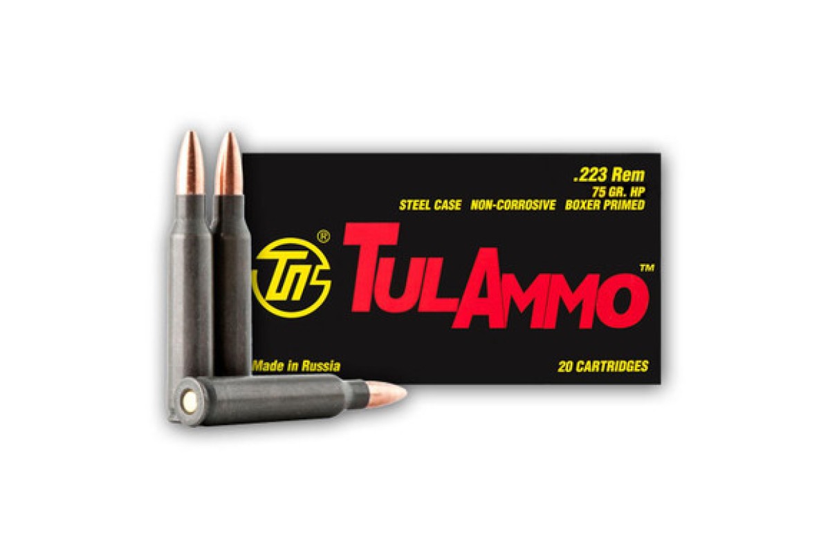 .223 Rem FMJ 55gr 1000 rounds by Tula Ammo